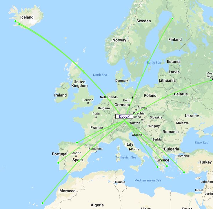 WSPR map | DD5LP / G8GLM / VK2JI blog